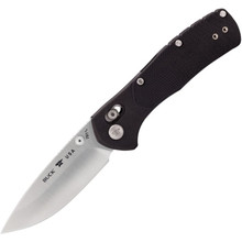 Buck Range Pro Folding Knife Black GFN Handle 154CM Plain Edge Satin ...