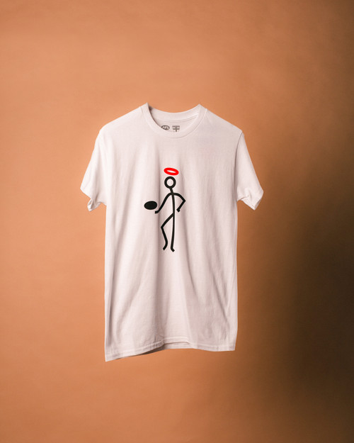 Saints Footy Stickman Tee - White - Saints Locker