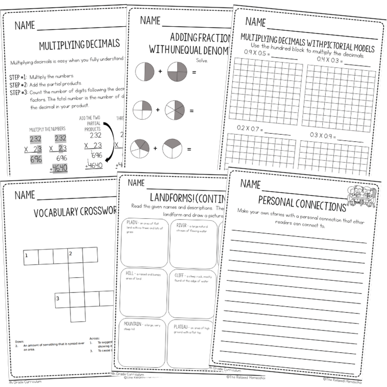 PRINTED Fifth Grade Curriculum printed-fifth-grade-curriculum
