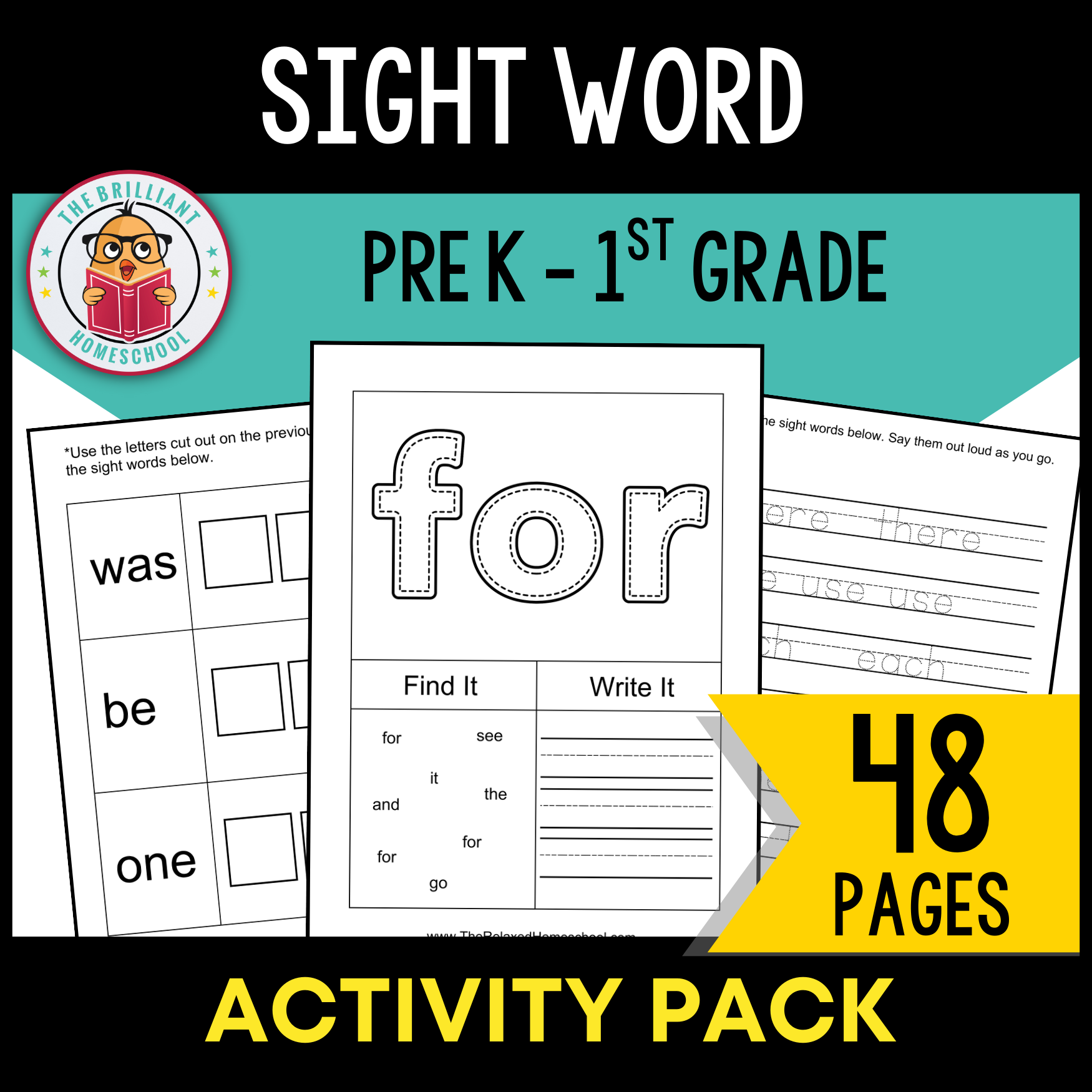 Sight Words Learning Packet