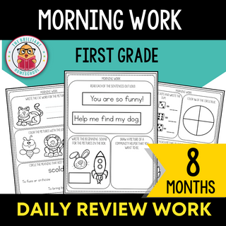 First Grade Morning Work Packets - Year Long!