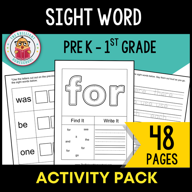 Sight Words Learning Packet