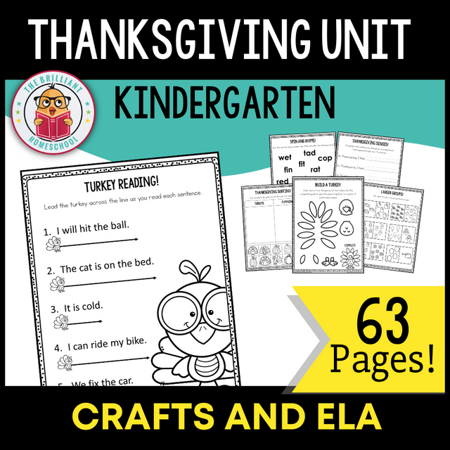 Thanksgiving Unit Study - Kindergarten