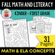 Fall Themed Math & Literature Workbook