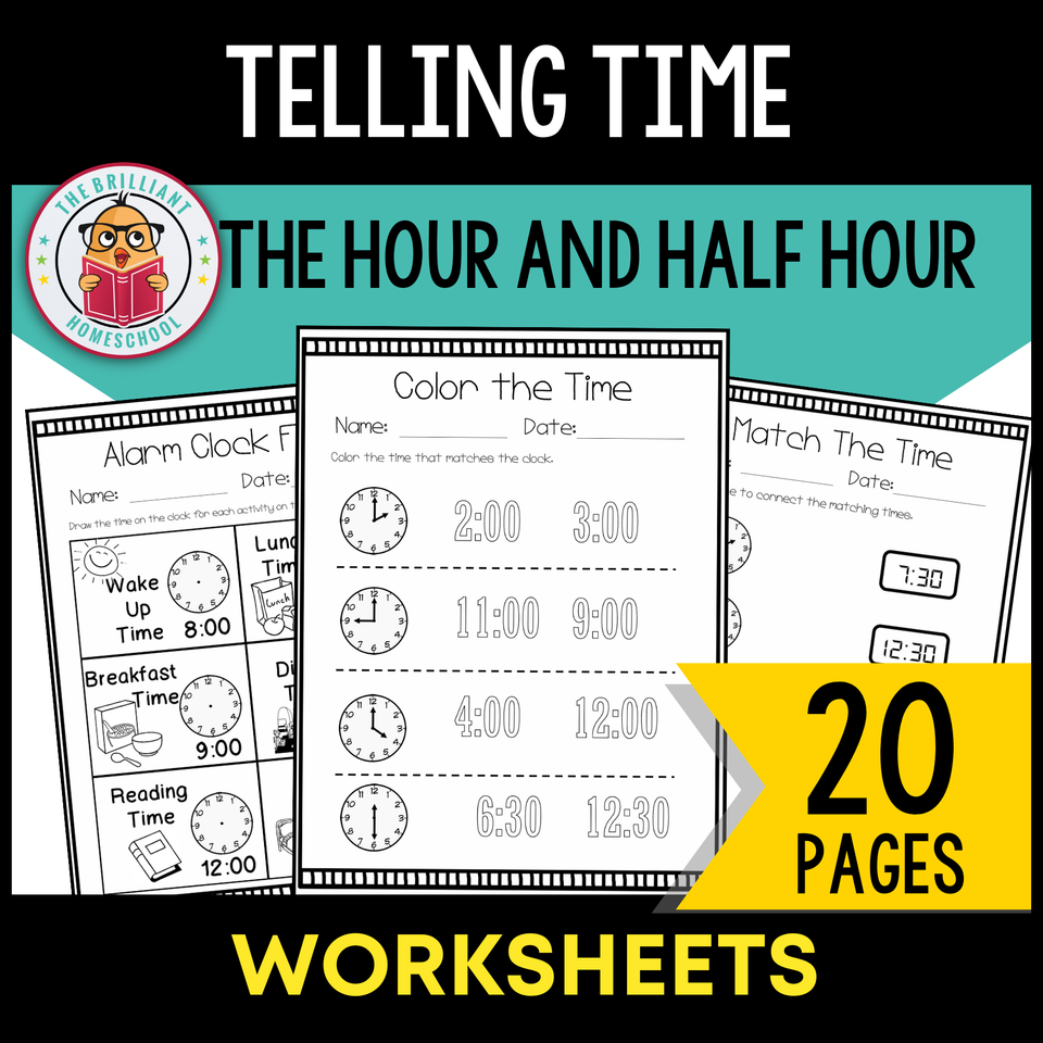 Telling Time Workbook