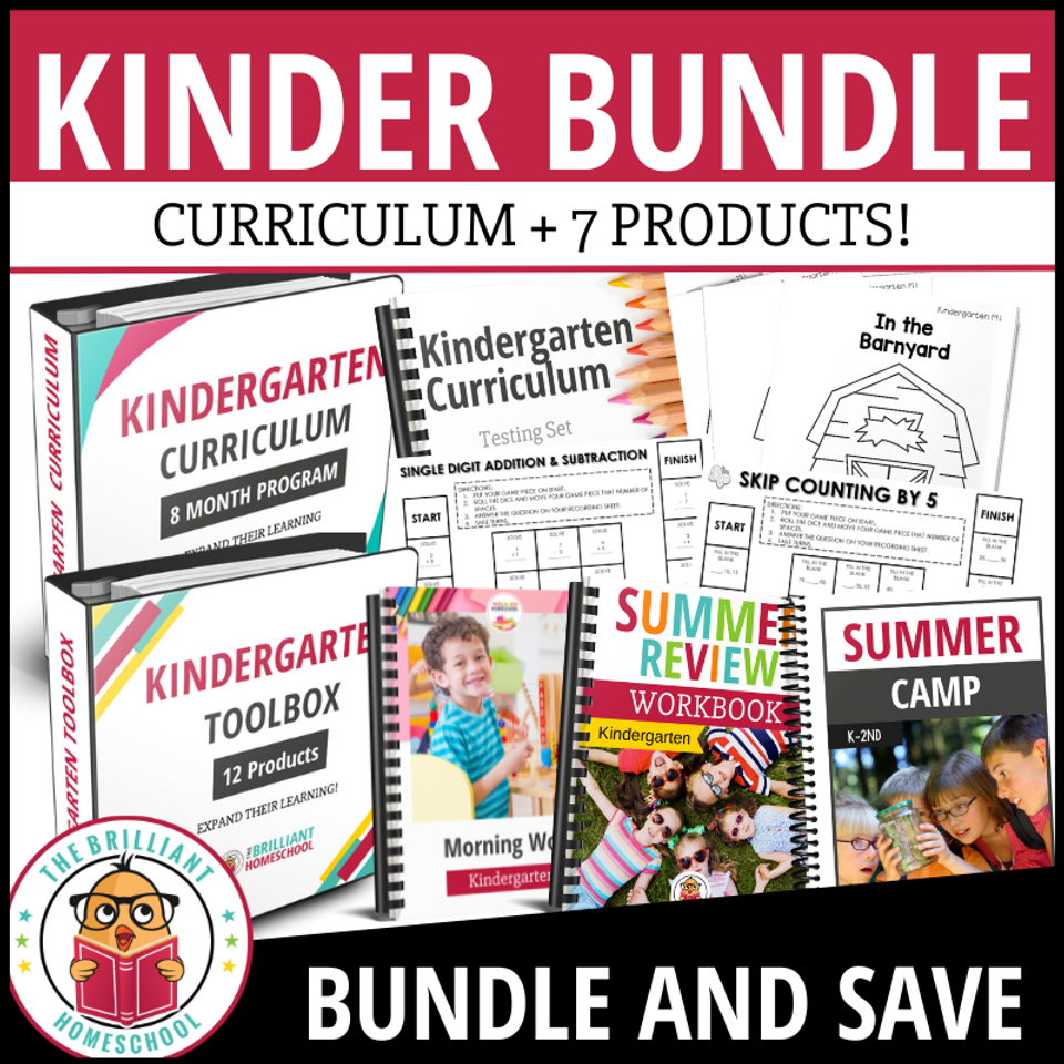 Kindergarten Bundle - Full Year Curriculum + 7 Products!