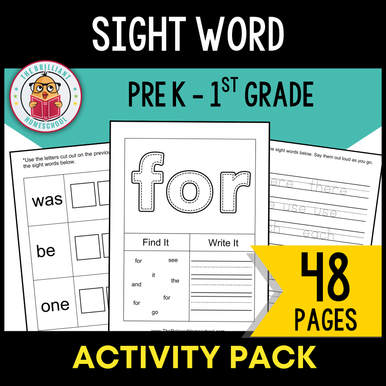 Sight Words Learning Packet