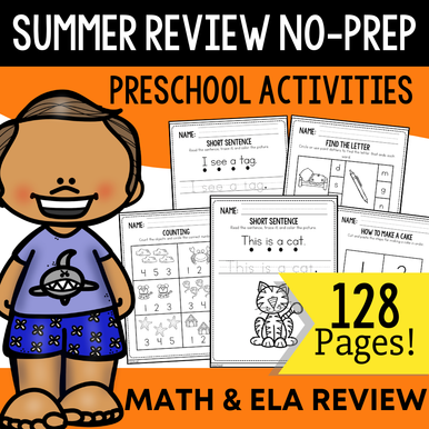 Summer Review Packet - Preschool