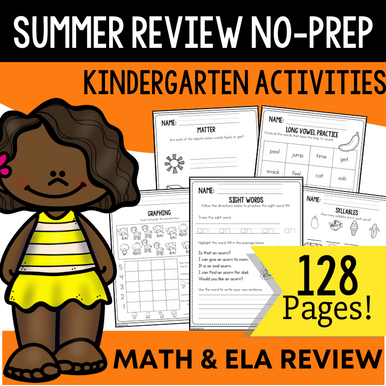 Summer Review Packet - Kindergarten