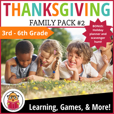 Thanksgiving Family Packet 3rd - 6th Grade