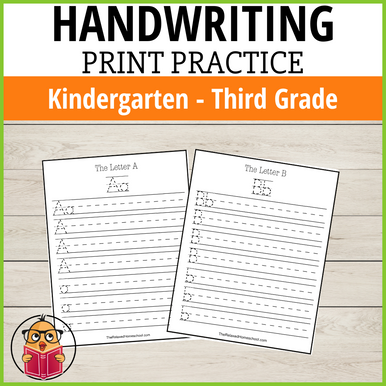 Handwriting Practice: Print - K - 3rd