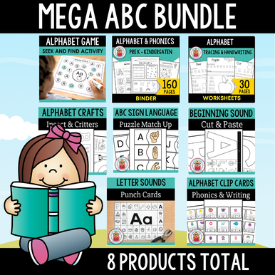Mega ABC Bundle | Letter of the Week Activities, Beginning Sounds ...