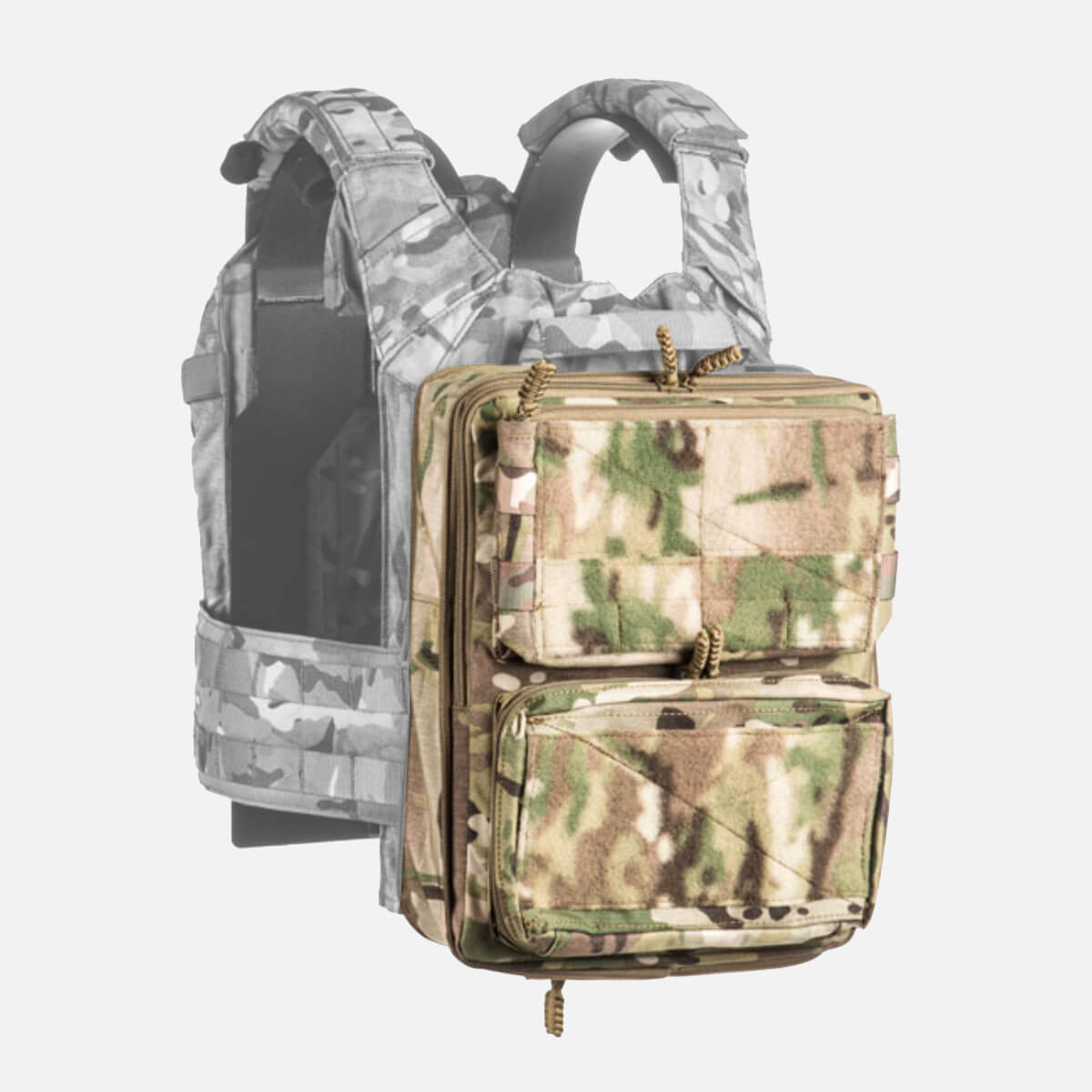 Zip-On Pack For Plate Carrier | Plate Carrier Zipper on Back Panel