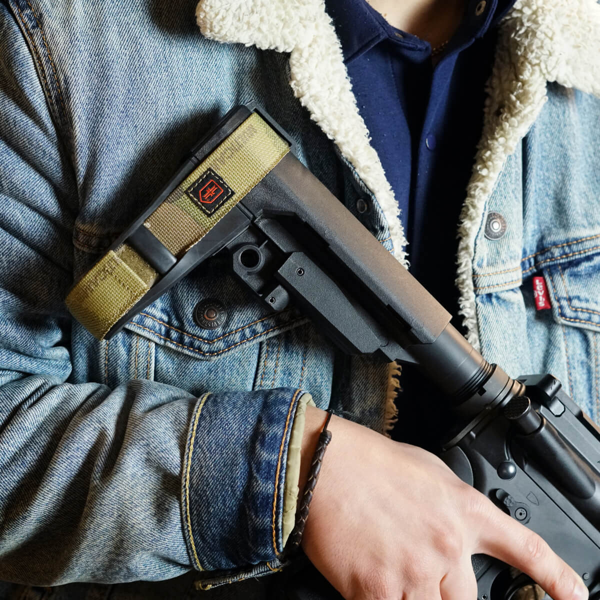 AR Pistol Stabilizing Arm Brace Strap Upgrade with Velcro - Tactical AR ...