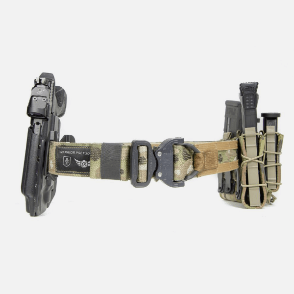 Blue Alpha Battle Belt | MOLLE 1.75″ Double Belt Rig | Warrior Poet Society