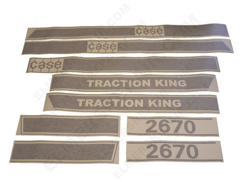 ER- VC257 Case 2670 Decal Set (hood & cab) - Elmer's Repair Inc