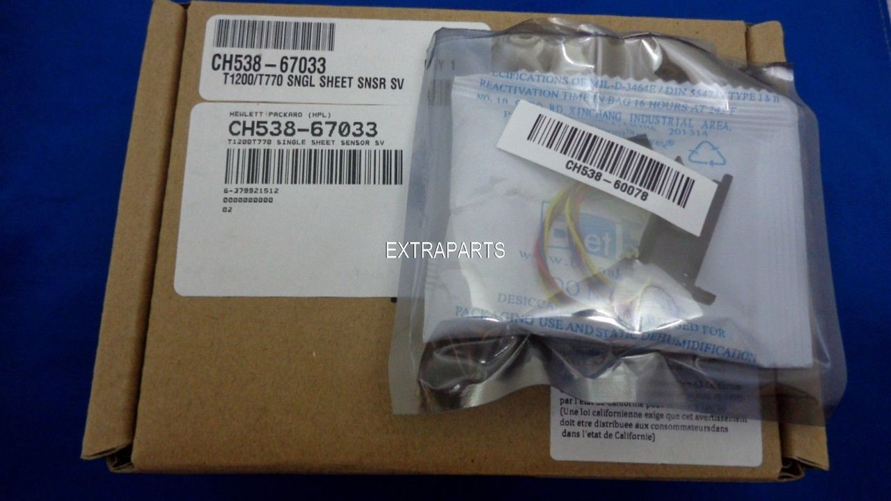CH538-67033 Single Sheet Sensor HP DesignJet T770 T790 T1200 T1300 ...