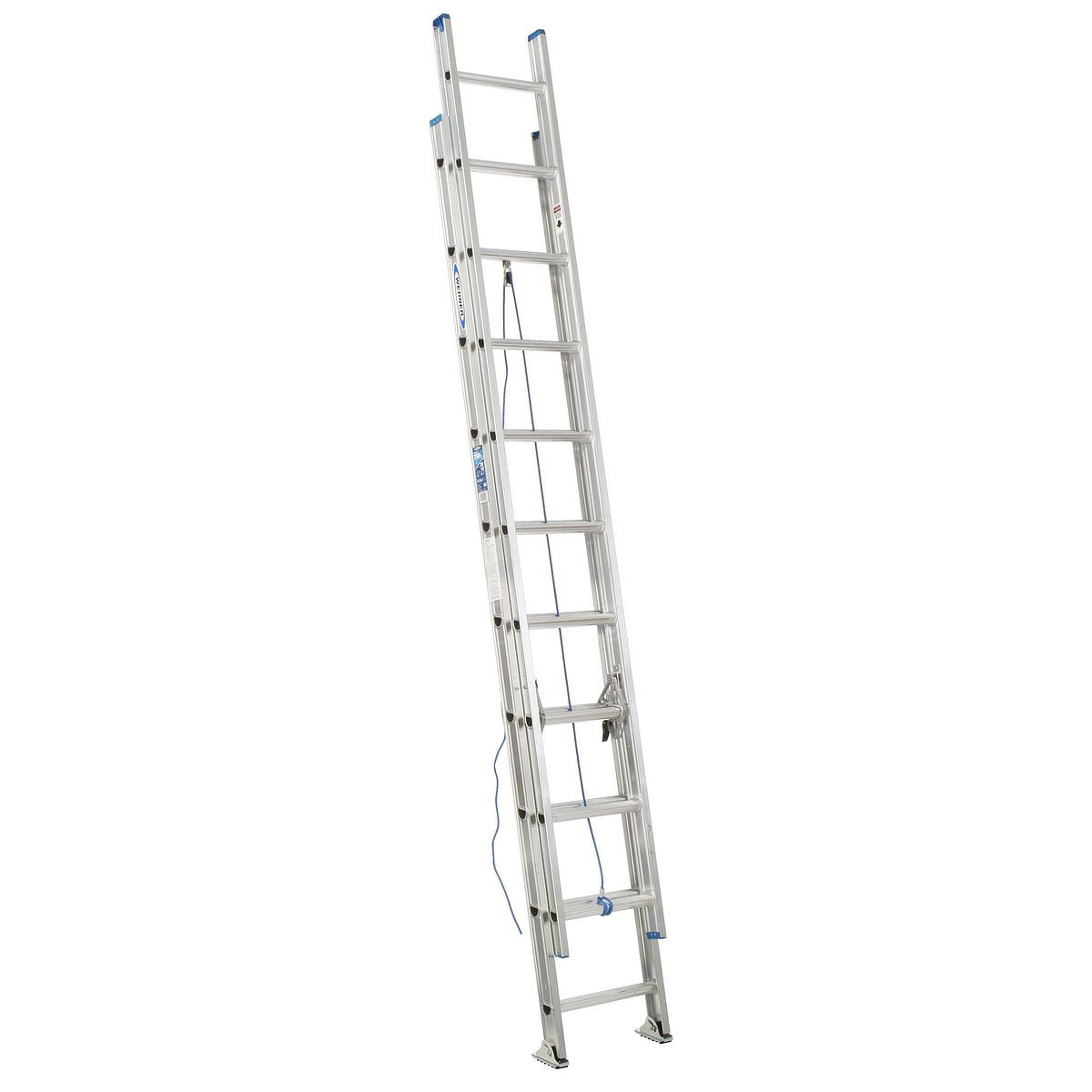 Extension Ladder, Type I ANSI Code, 250 lb, Fiberglass, 12 in ...