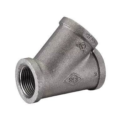 Lateral Wye, Lateral, Wye, NPT End, 150 lb, Malleable Iron, Black ...