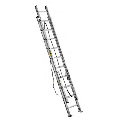 Extension Ladder, 300 lb, Aluminium, 18-1/16 in Wd Outside Shoe Base ...