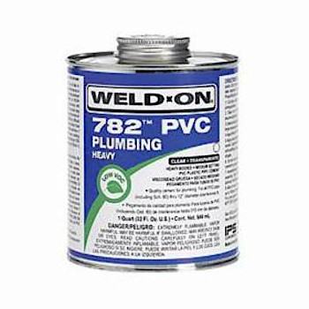 Cement, PVC, 1 pt Container, Suitable For PVC Plastic Pipe, Gray ...
