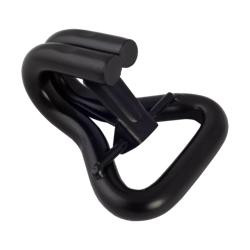 Doublehook, 50mm with latch, LC2500daN, Black | Forankra AB