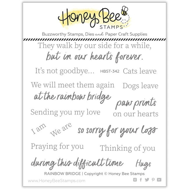 Honey Bee Rainbow Bridge stamp set