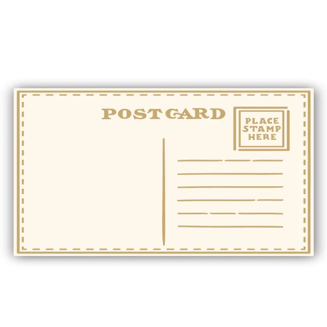 Honey Bee Mini Postcard Die