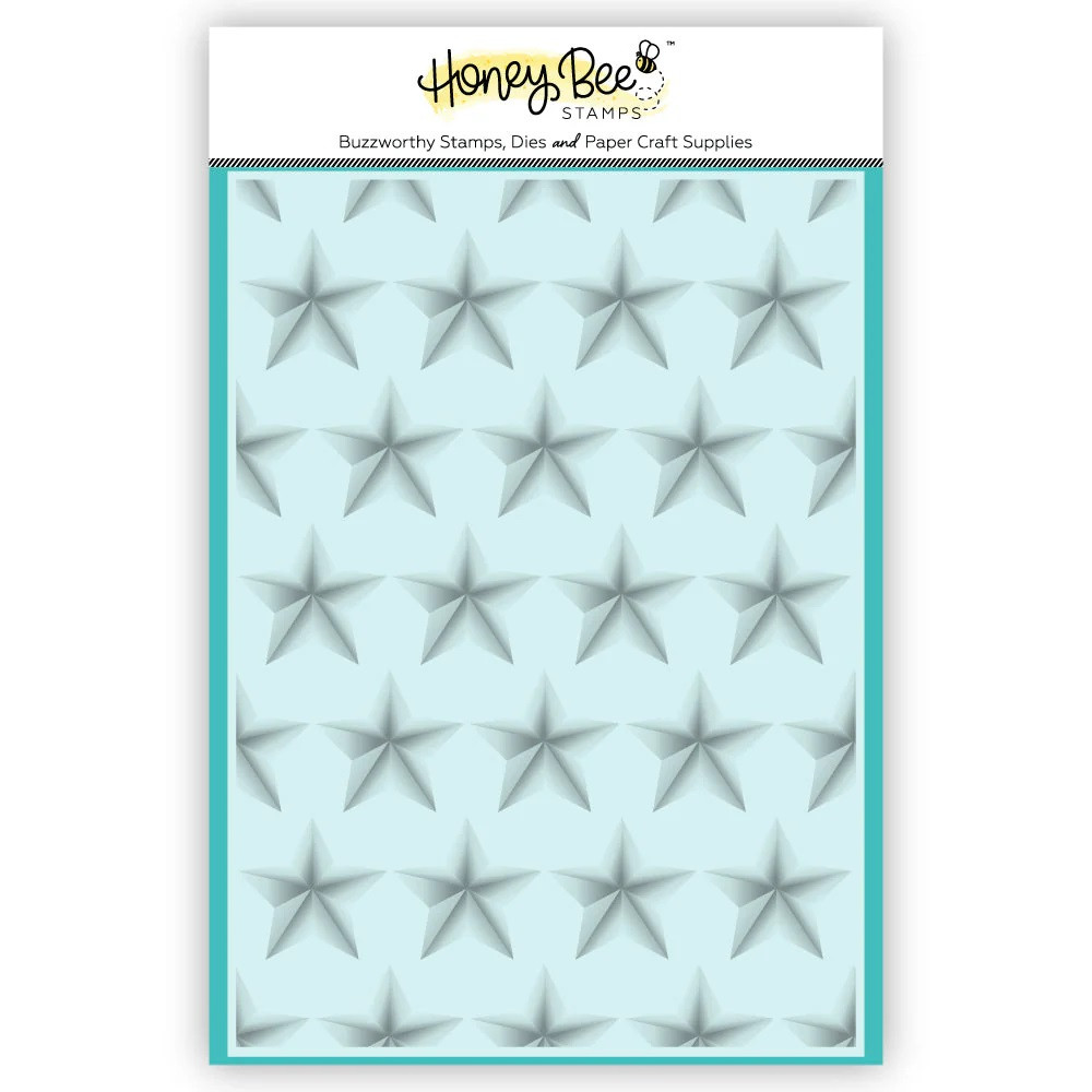 Honey Bee 3D Embossing Folder Star Spangled
