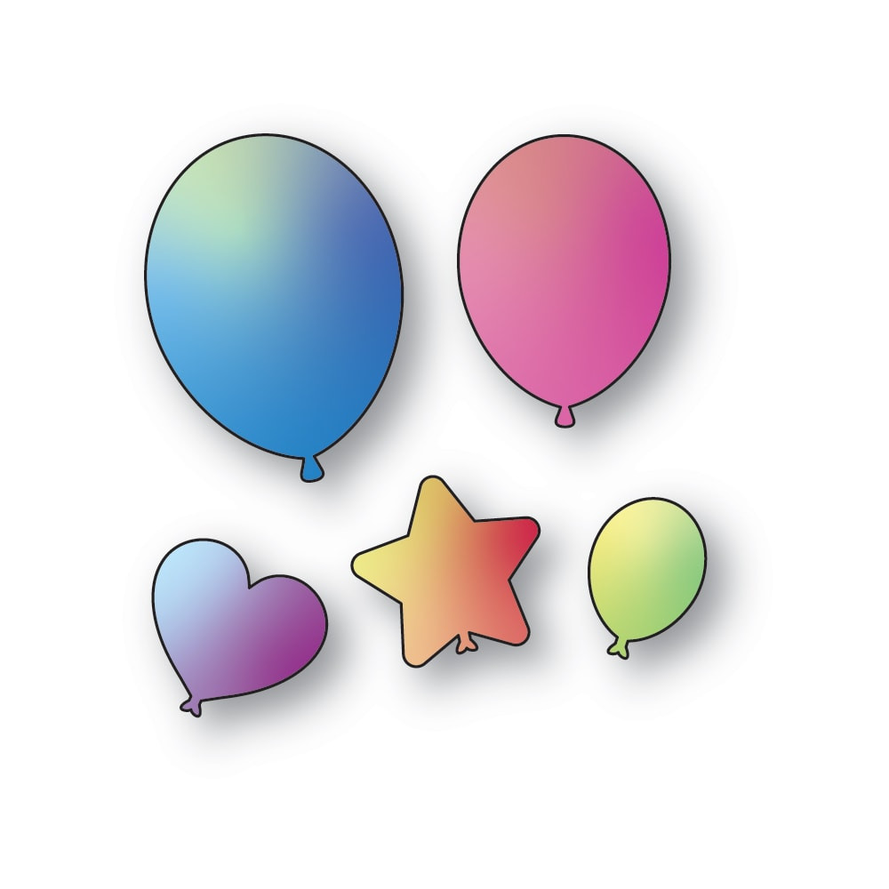 Memory Box Die Celebration Balloons