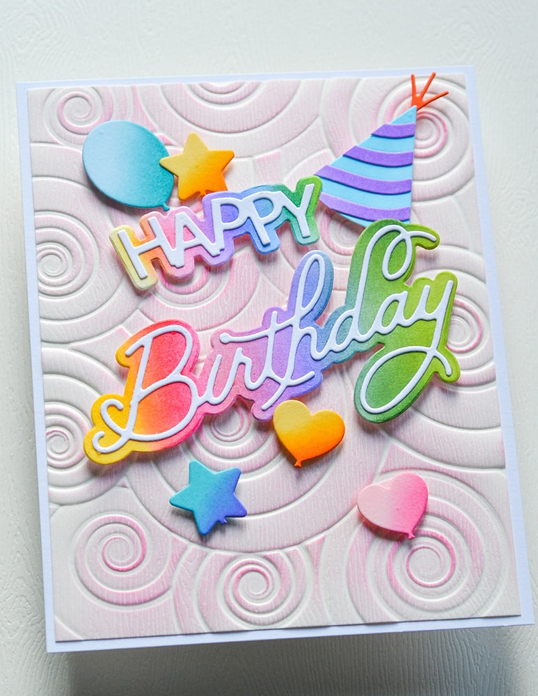 Memory Box Die Celebration Balloons