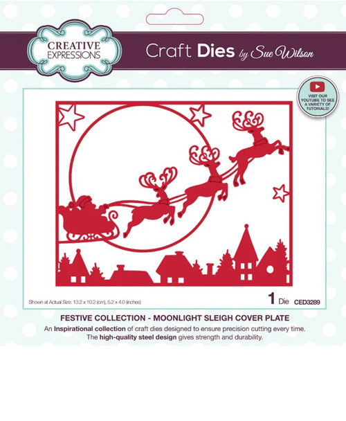 Creative Expressions Die by Sue Wilson Festive Moonlight Sleigh