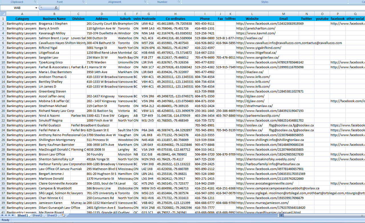 List of Lawyers, Solicitors & Barristers Database - Canada