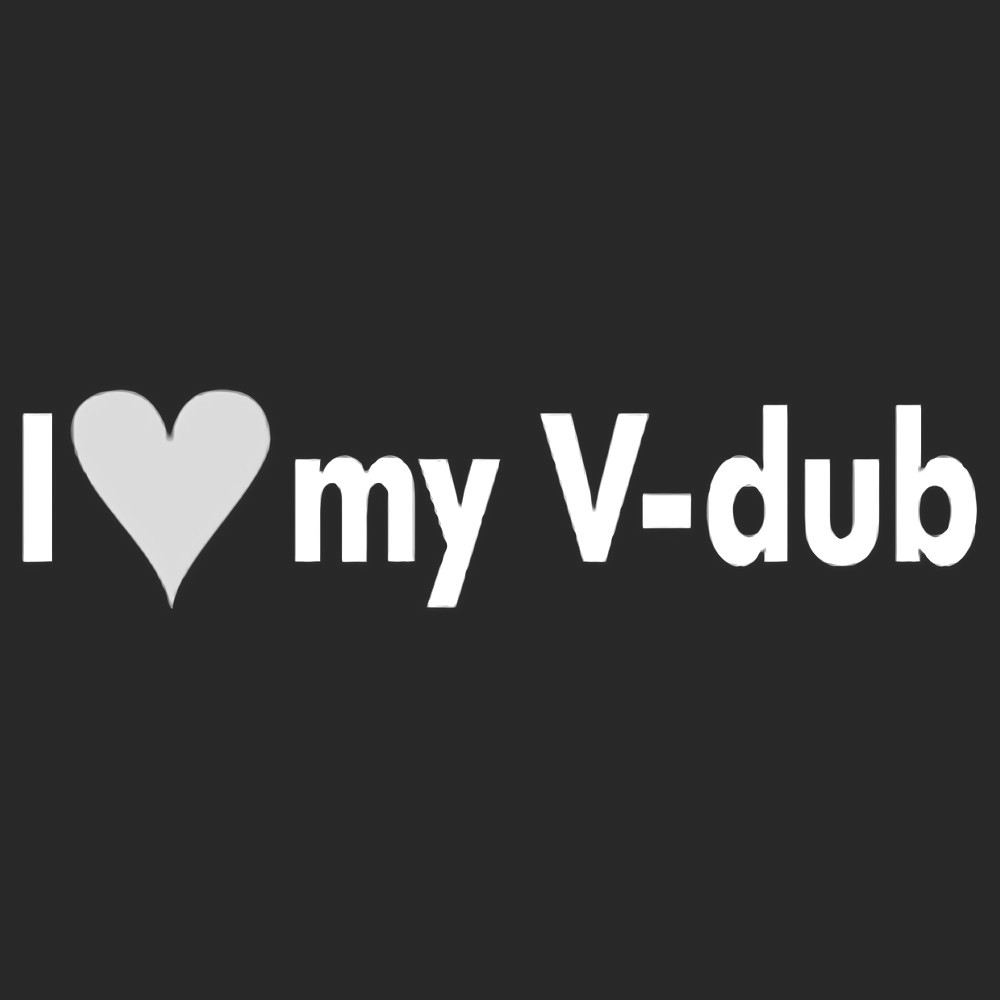 JDM I Love my V-dub Vinyl Decal Sticker - The Decal Master - Premium ...