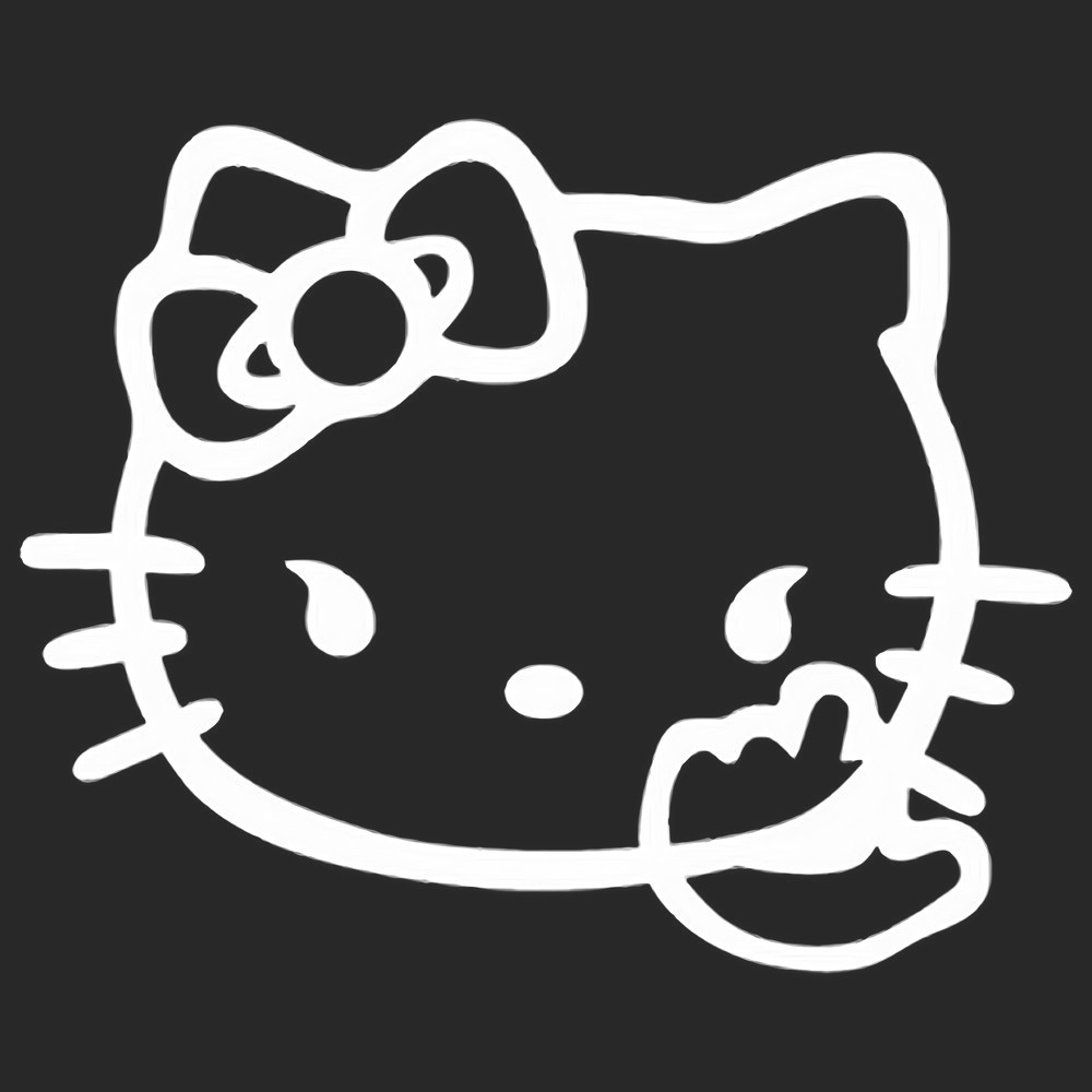 JDM Hello Kitty Rebel Vinyl Decal Sticker - The Decal Master - Premium ...