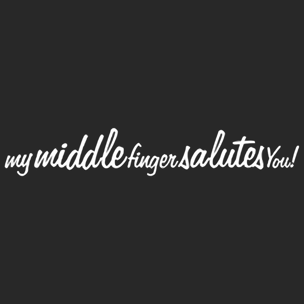 JDM My Middle Finger Salutes You Vinyl Decal Sticker - The Decal Master ...