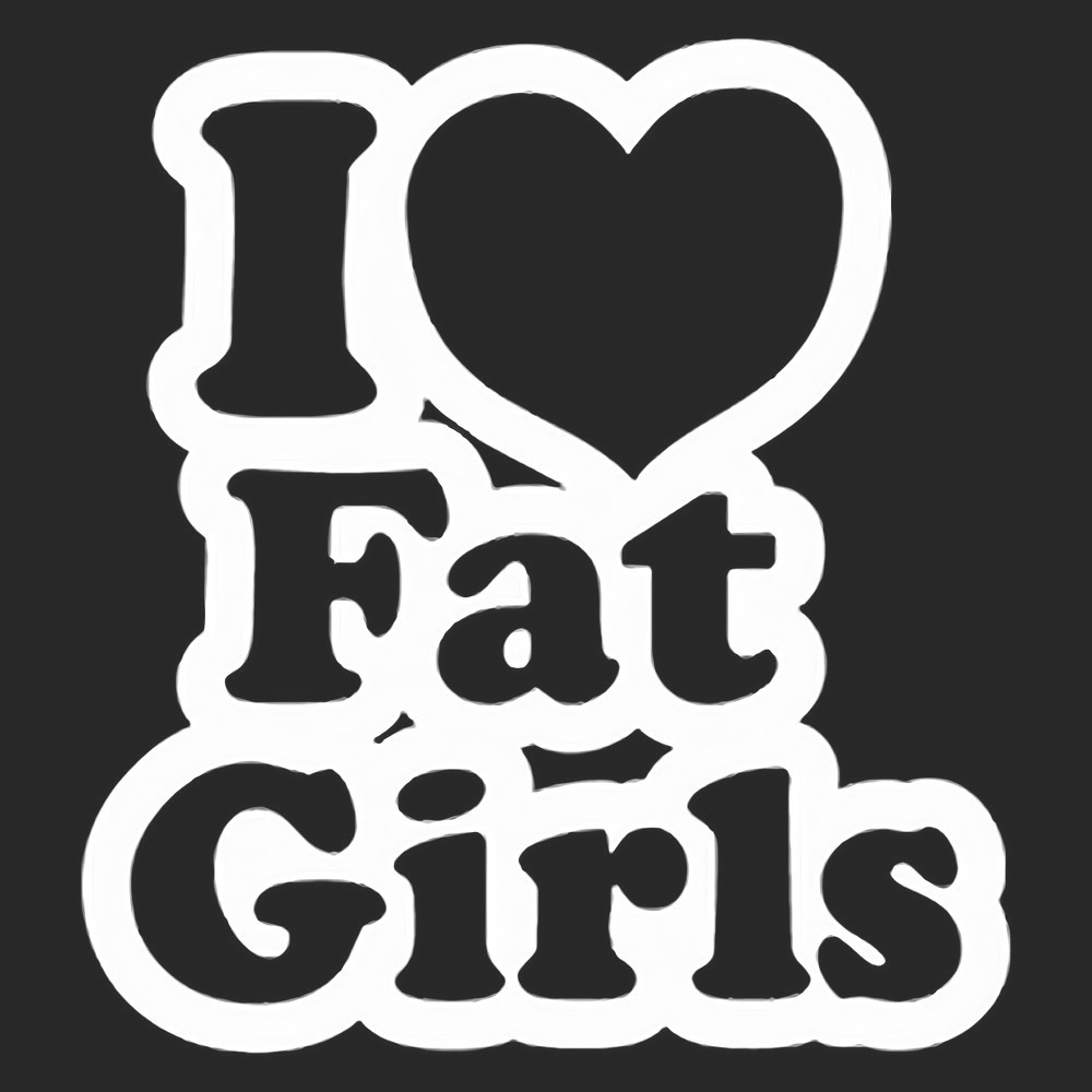 I Love Fat Girls Vinyl Decal Sticker The Decal Master Premium Decal Stickers For Car Laptop