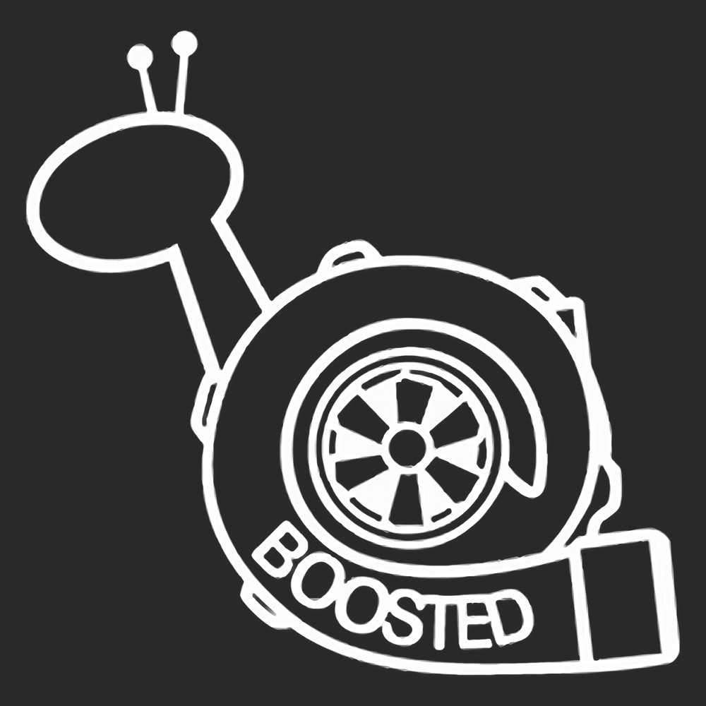 JDM Snail Turbo Boosted Vinyl Decal Sticker - The Decal Master ...