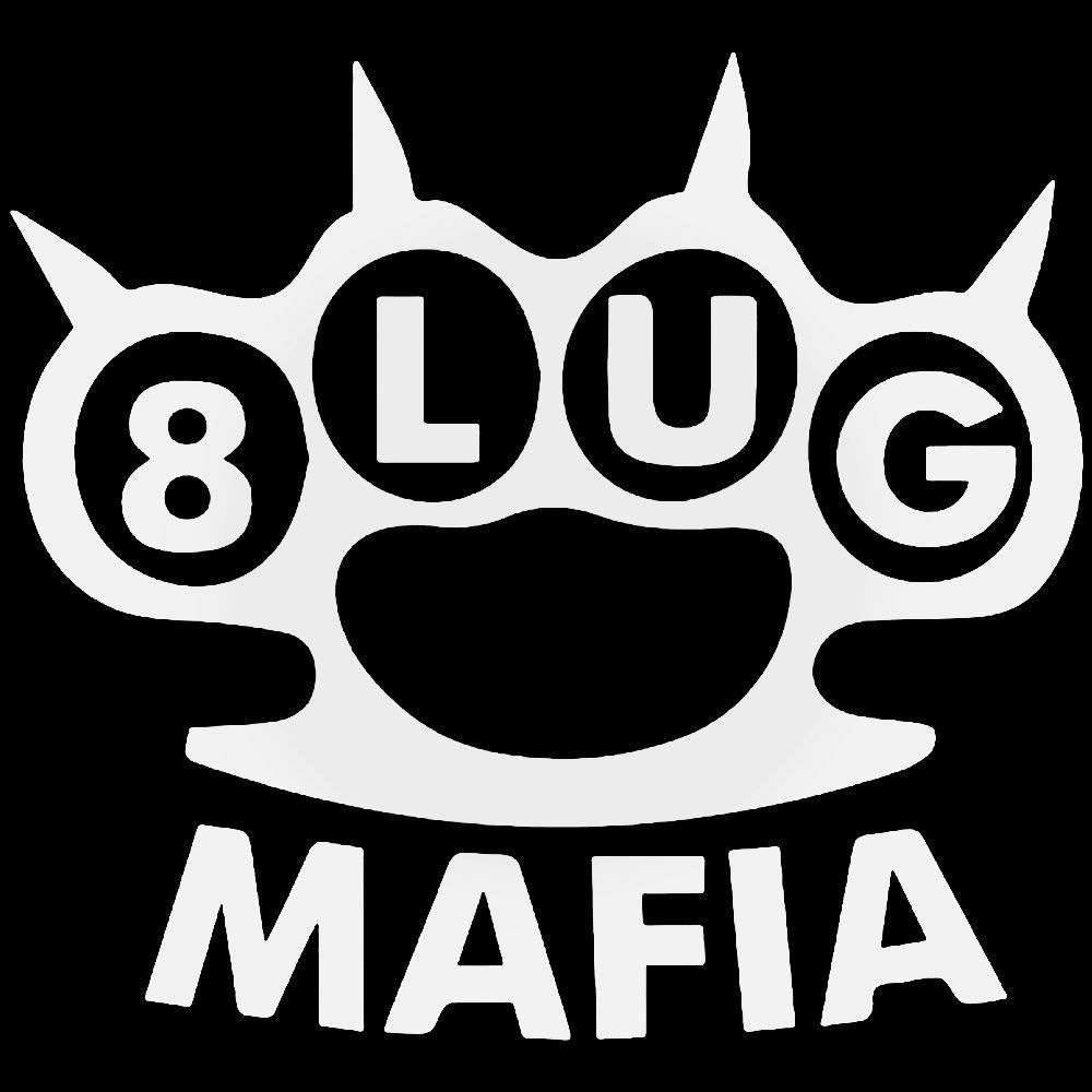 8 Lug Mafia Brass Knuckles Sticker