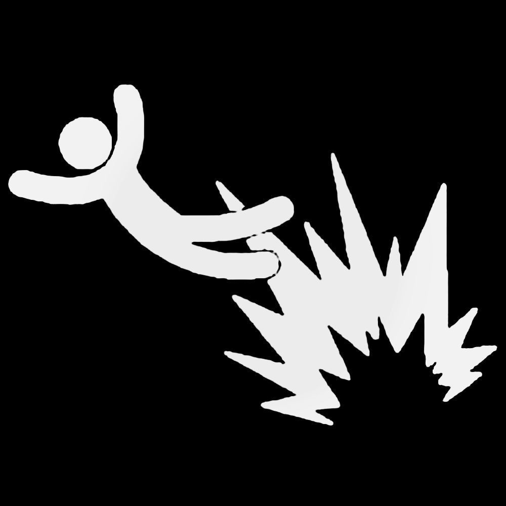 Crash Explosion Decal Sticker