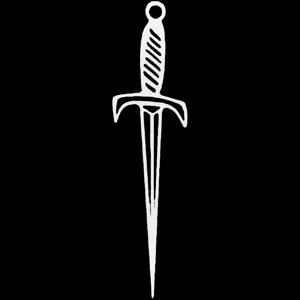 Dagger Decal Sticker