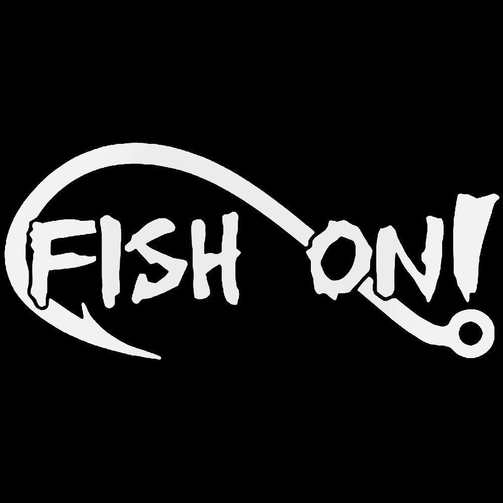 Fish On Fishing Hook 1 Sticker