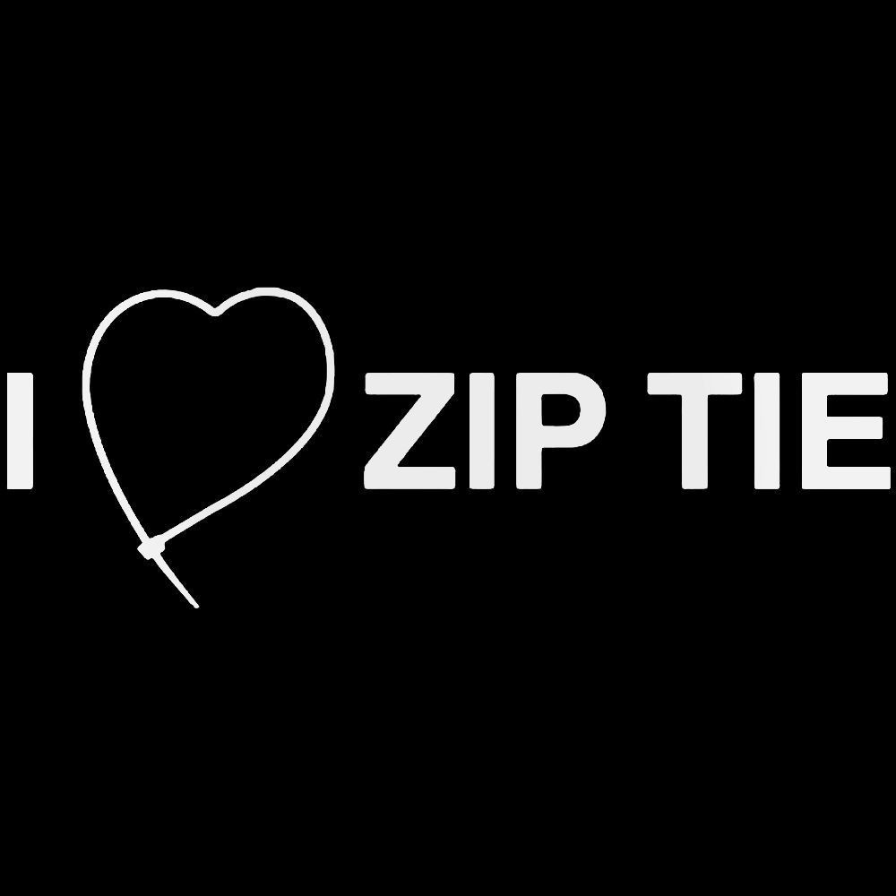 I Love Zip Tie Jdm Japanese Vinyl Decal Sticker