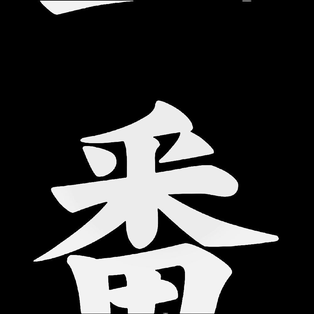 Japanese Kanji Character First Ichiban Vinyl Decal Sticker