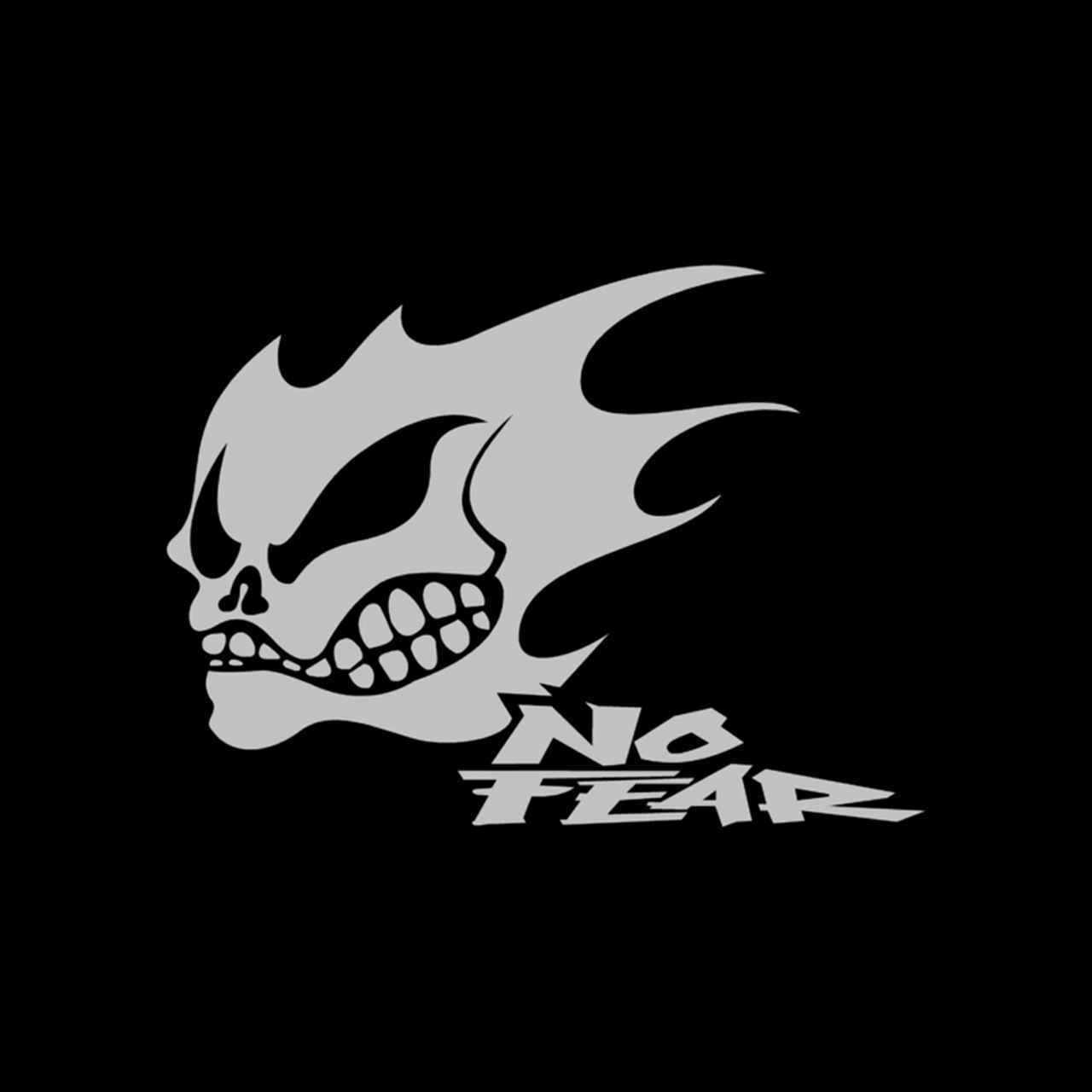 No Fear Logo Skull PEGATINA VINILO NO FEAR STICKER SKULL SNOWBOARD
