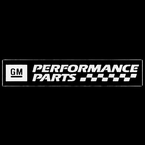 Gm Performance Parts Decal Sticker