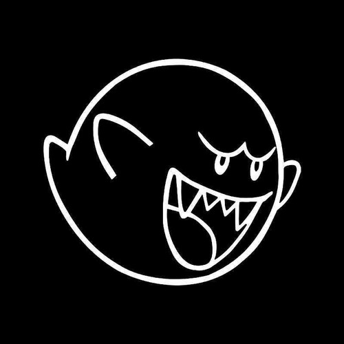Super Mario Boo Vinyl Decal Sticker