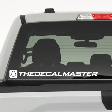 Custom Social Media SnapChat Username Stickers / Decals