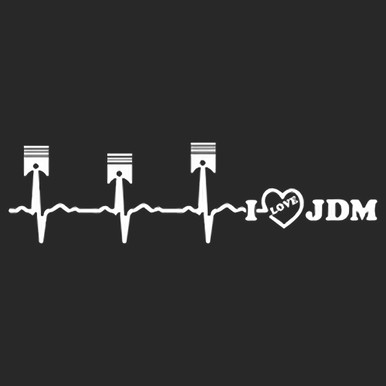 I Love JDM Vinyl Decal Sticker - The Decal Master - Premium Decal ...