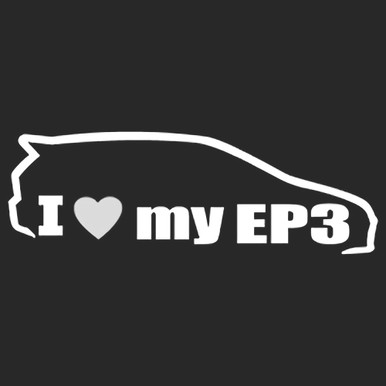 JDM I Love my EP3 Vinyl Decal Sticker - The Decal Master - Premium ...